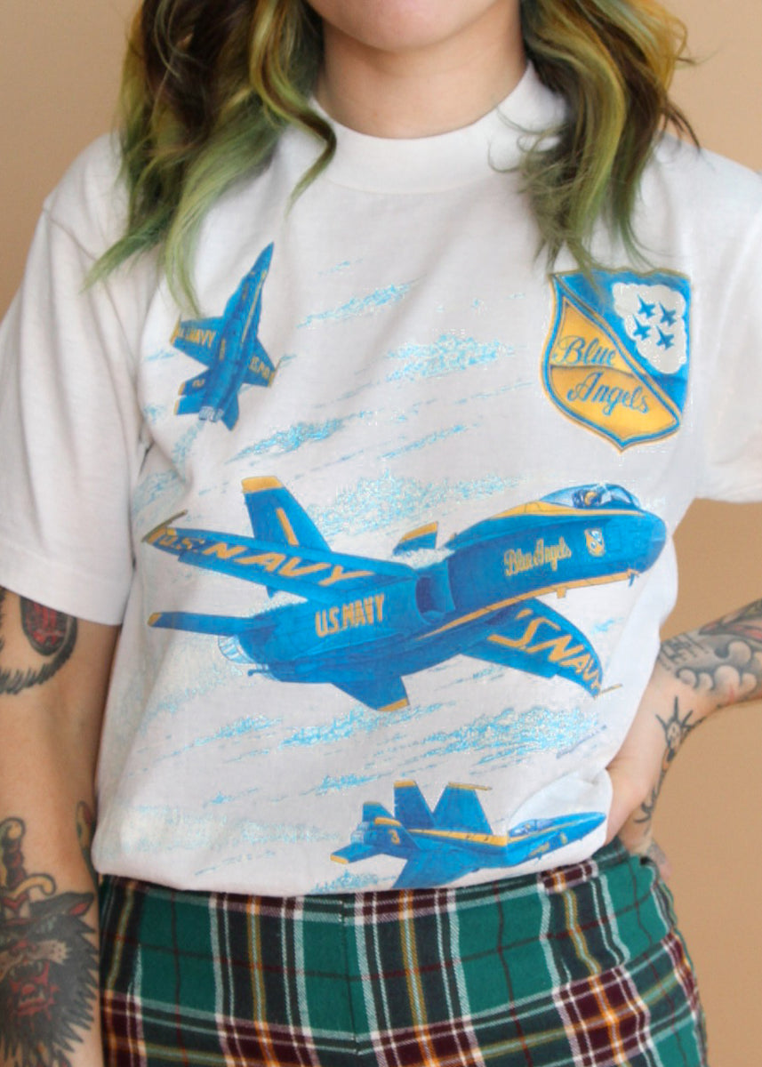 Vintage 90S Blue Angels Tee – Electric West