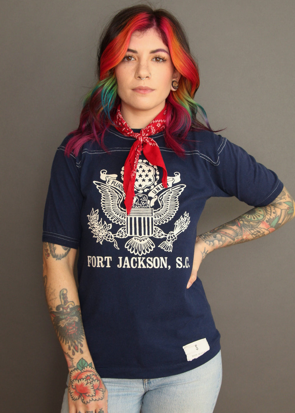 Vintage 1980's Fort Jackson Tee – Electric West