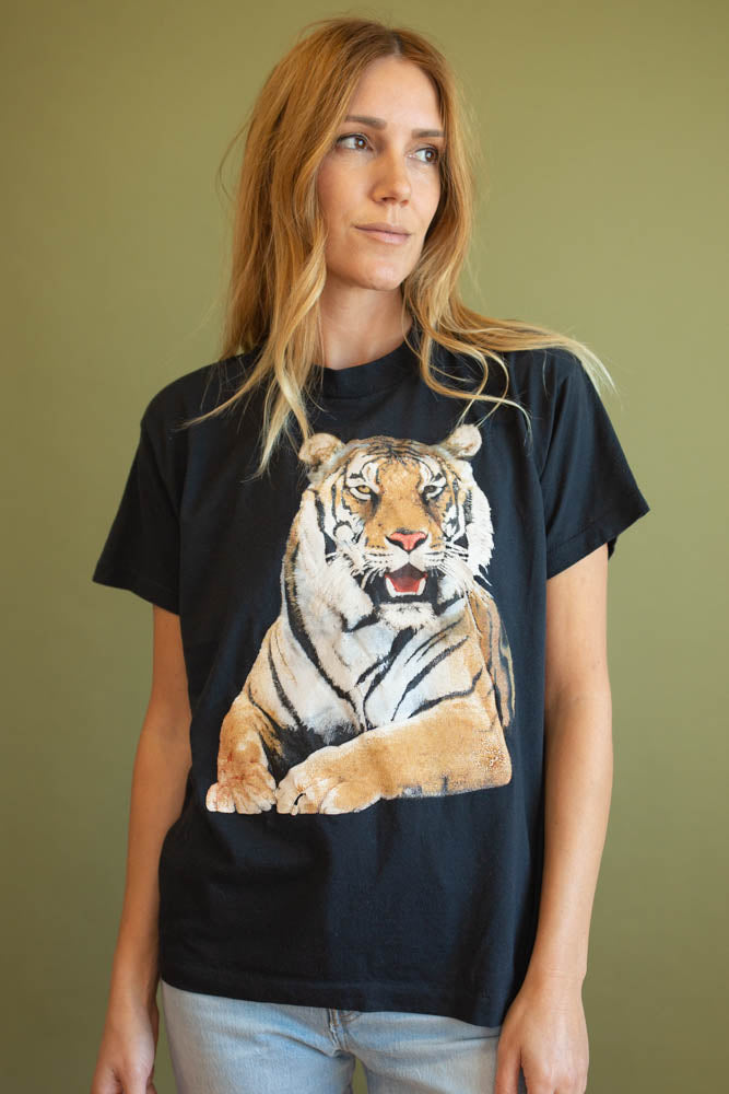 Vintage 1980s Paper Thin Tiger Tee – Electric West